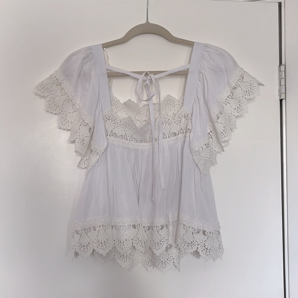 J.O.A. | Tops | Joa Los Angeles Lace Spanish Style Top | Poshmark